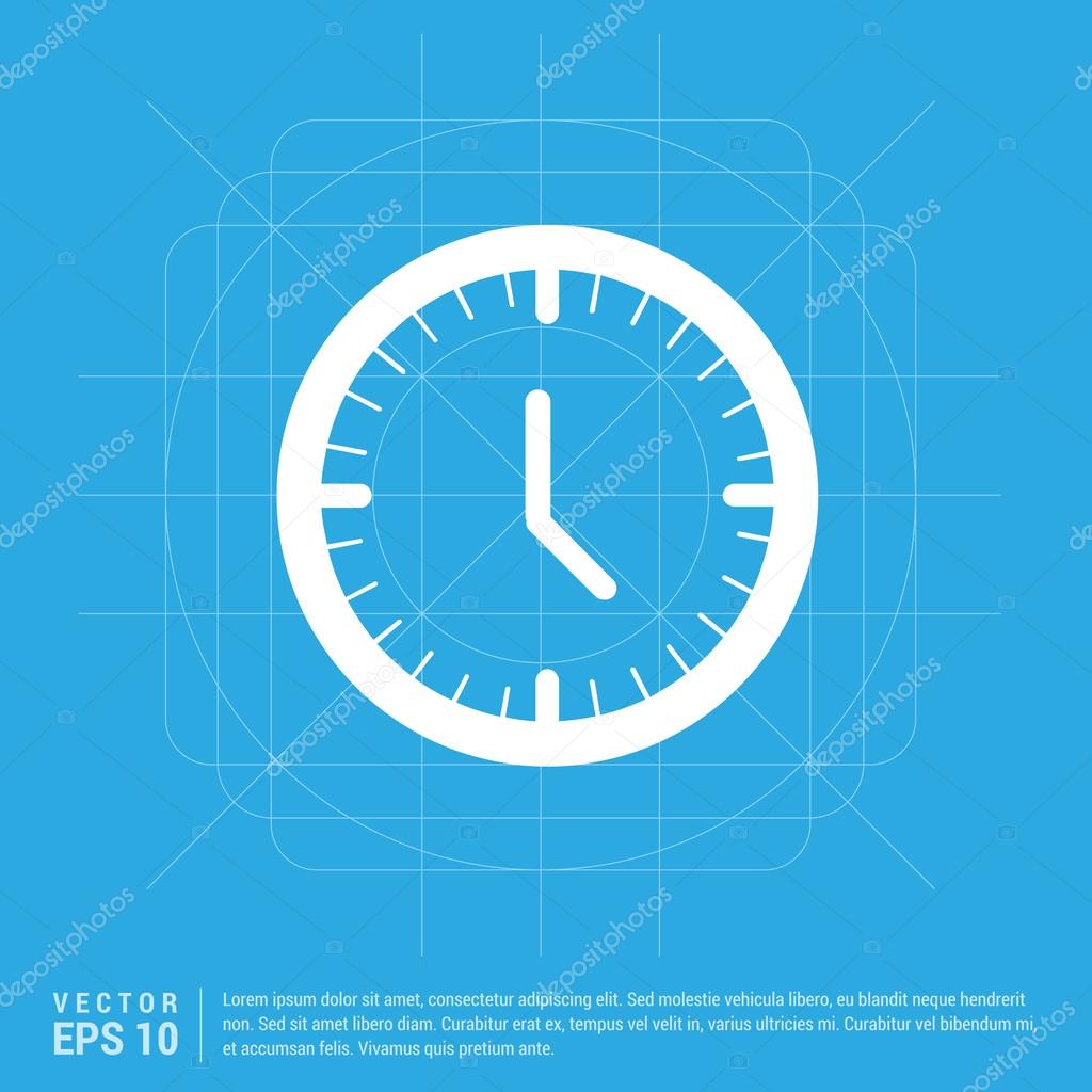 Flat clock web app icon Stock Vector Image by ©ibrandify #109537298