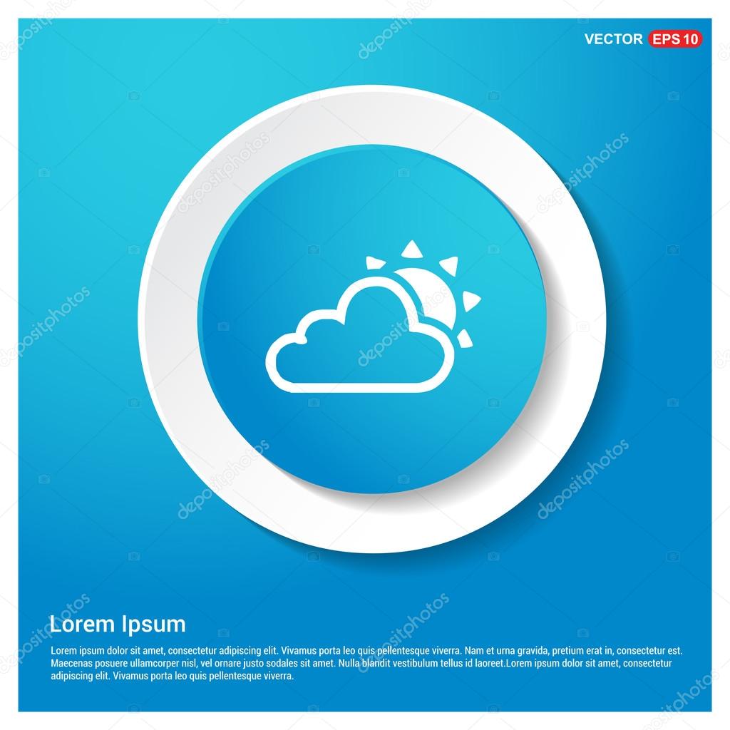 Weather Sun Cloud icon Stock Vector by ©ibrandify 109549466
