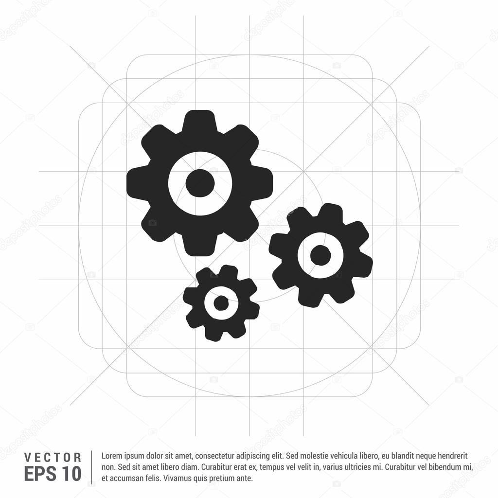 Cog wheels Icon Stock Vector Image by ©ibrandify #109551726