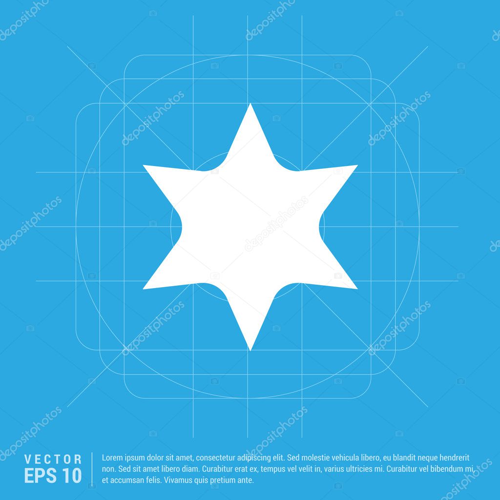 Hexagram star icon Stock Vector by ©ibrandify 109552194