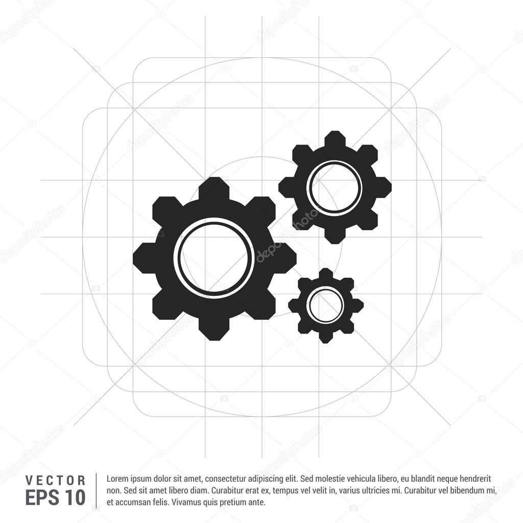 Cog wheels Icon Stock Vector by ©ibrandify #109555022