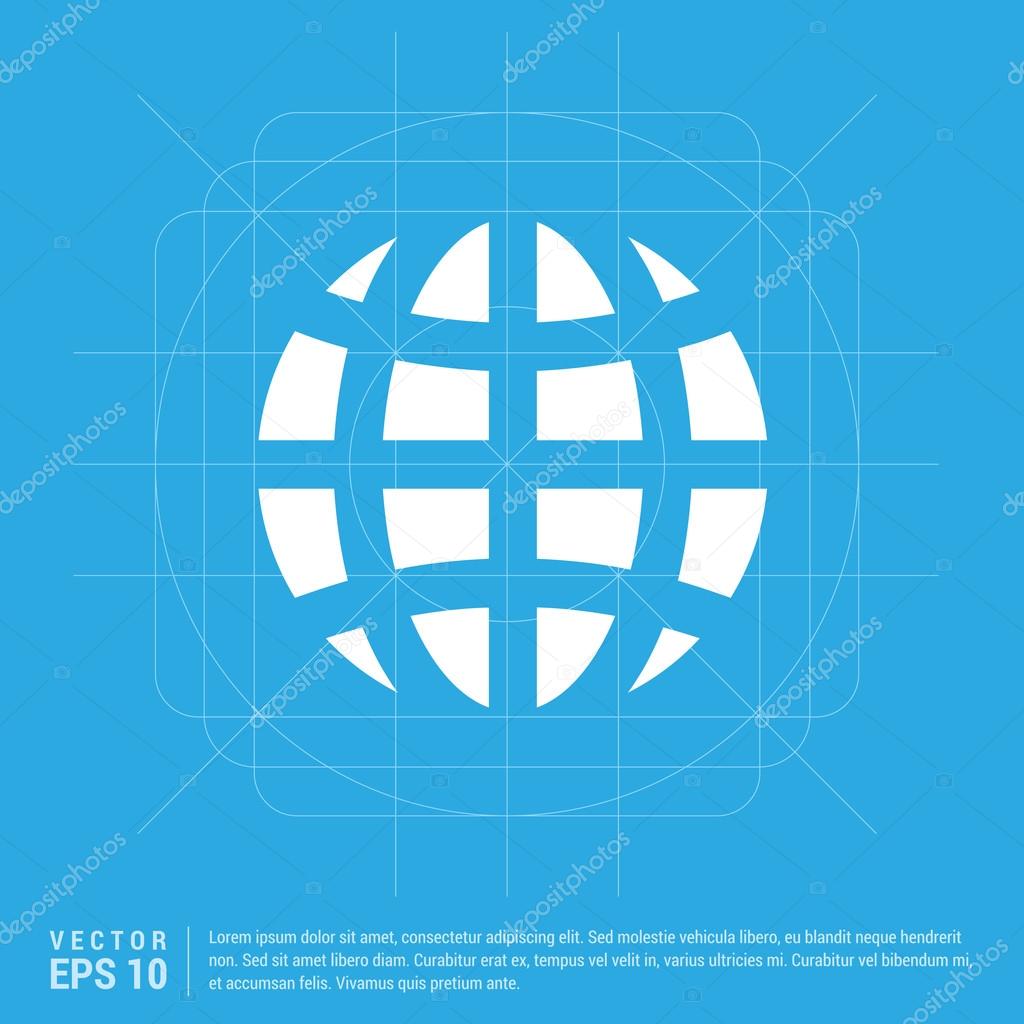 Mundo icono globo Vector de stock #109557832 de ©ibrandify