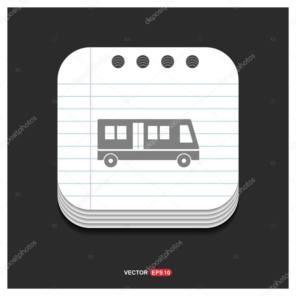 Passenger bus icon Stock Vector by ©ibrandify 116168508