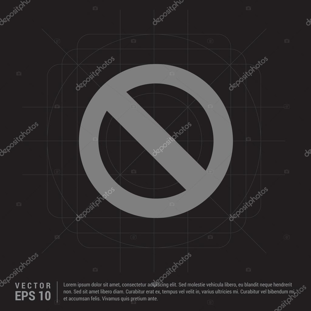 Forbidden sign icon Stock Vector Image by ©ibrandify #116187298