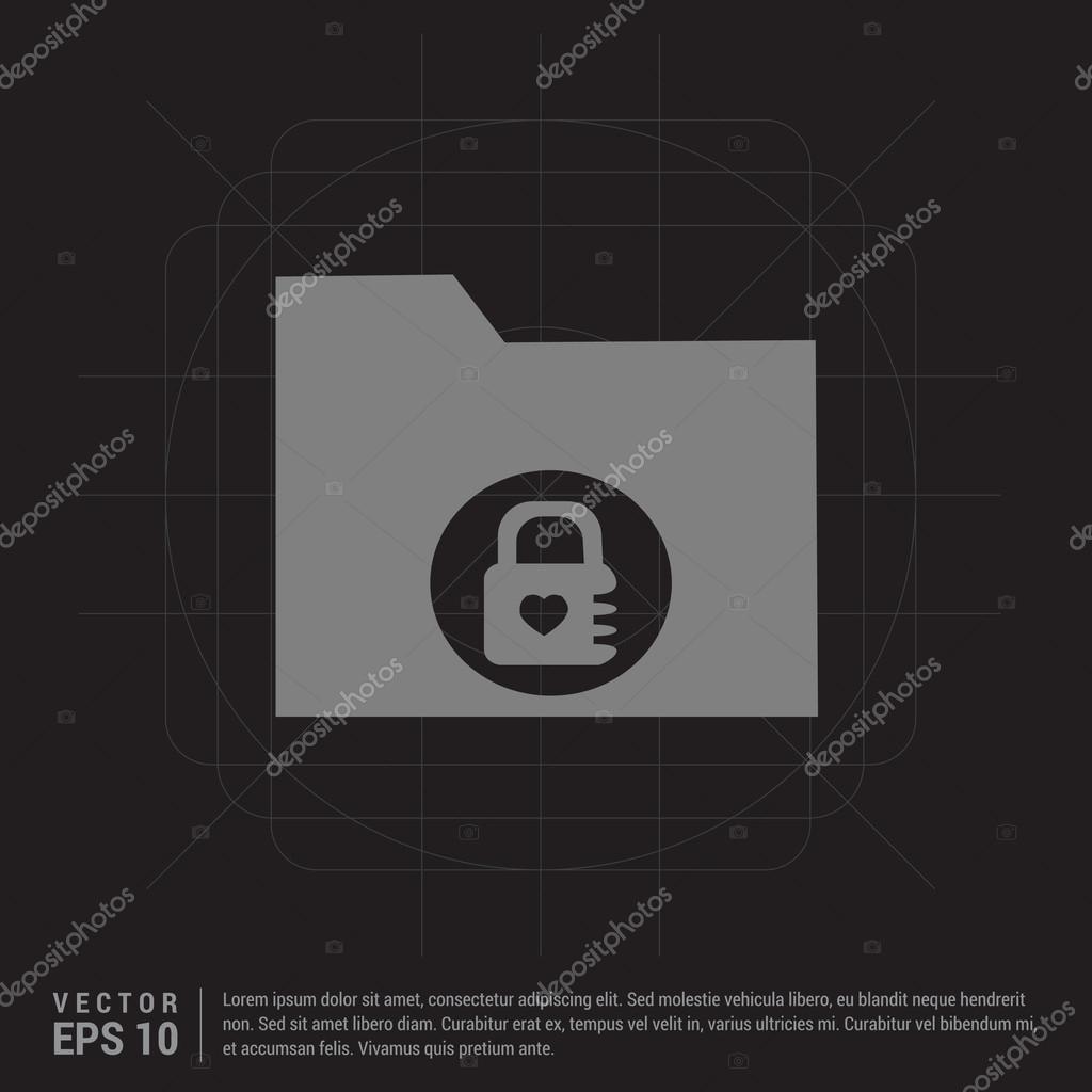 Secured folder icon Stock Vector by ©ibrandify 116192840 Secured folder icon Stock Vector by ©ibrandify 116192840