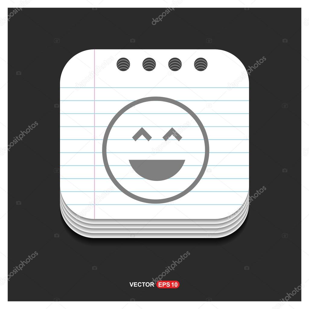 Happy face smiley icon Stock Vector by ©ibrandify 116194562