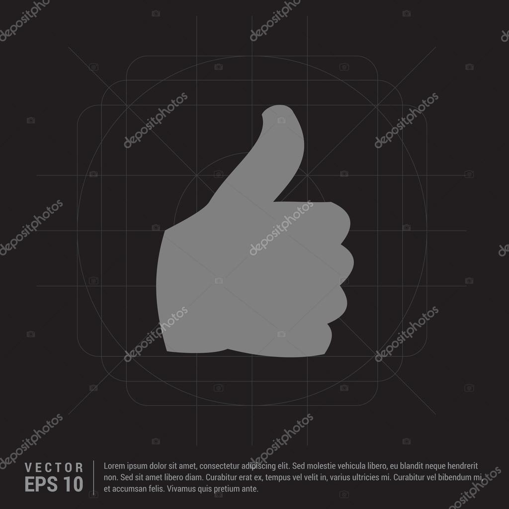 Thumb up positive symbol. Stock Vector by ©ibrandify 116204702