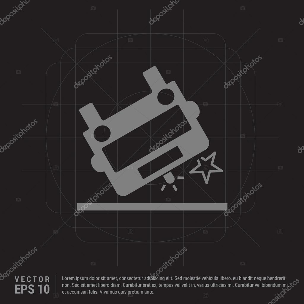 Car accident icon Stock Vector by ©ibrandify 116206226
