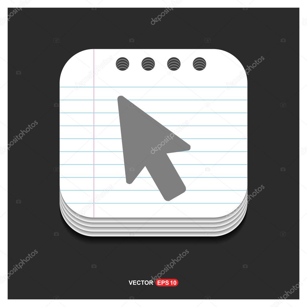 Icono de flecha del cursor del ratón Vector de stock por ©ibrandify ...