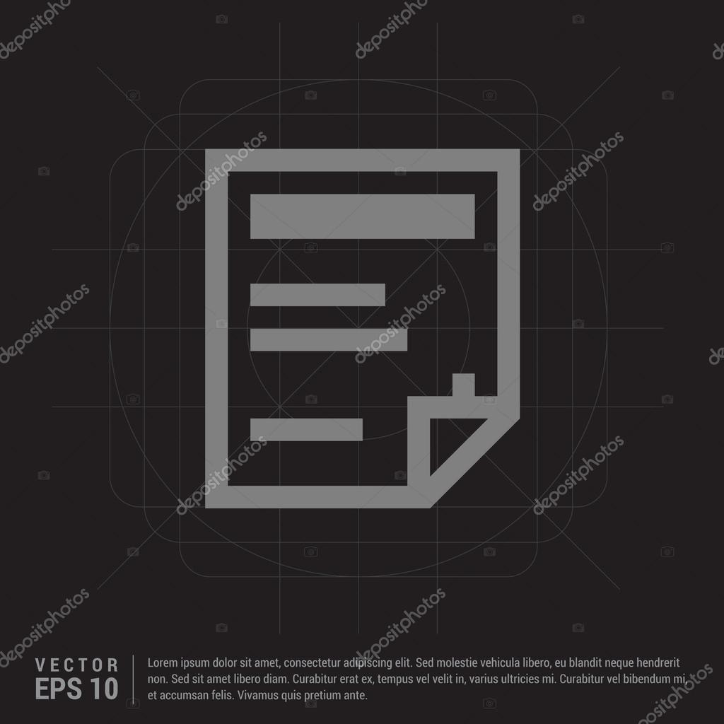 Paper Document Icon Stock Vector by ©ibrandify 116206910