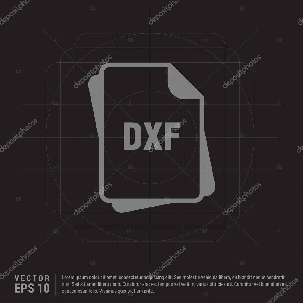 DXF file format icon Stock Vector Image by ©ibrandify #116207390