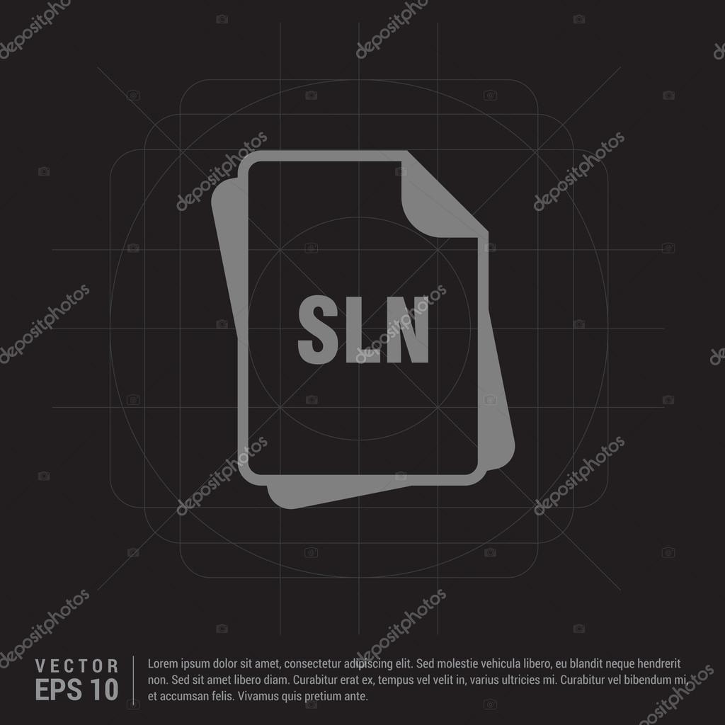 SLN file format icon Stock Vector Image by ©ibrandify #116213252 SLN file format icon Stock Vector Image by ©ibrandify #116213252