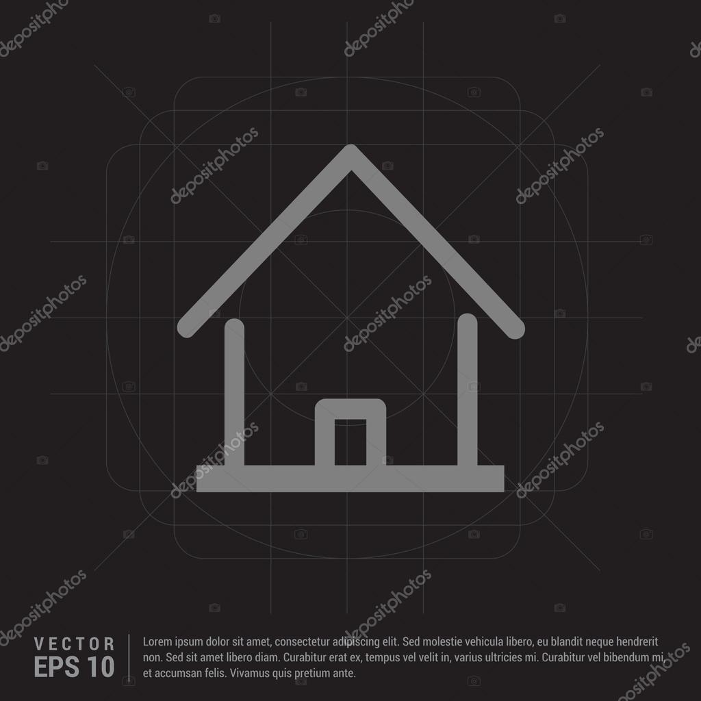 Inicio, icono de la casa Vector de stock #116216306 de ©ibrandify