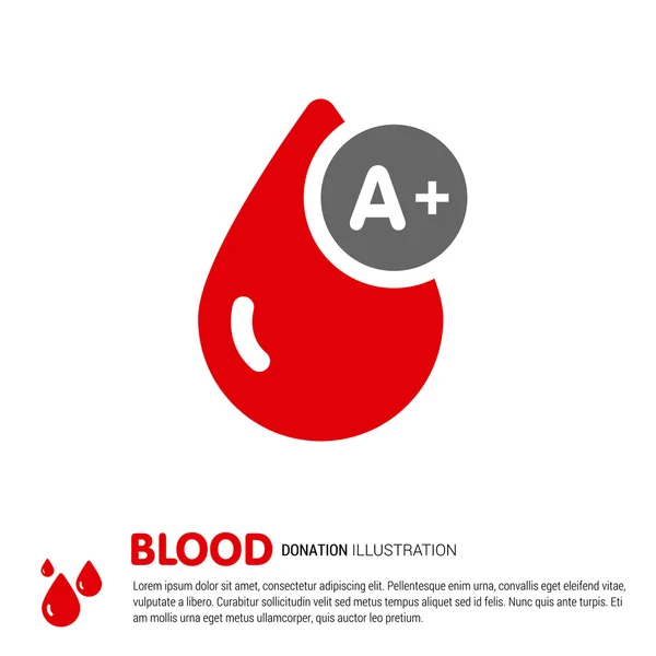 Donate Blood Creative typography Design template — Stock Vector ...