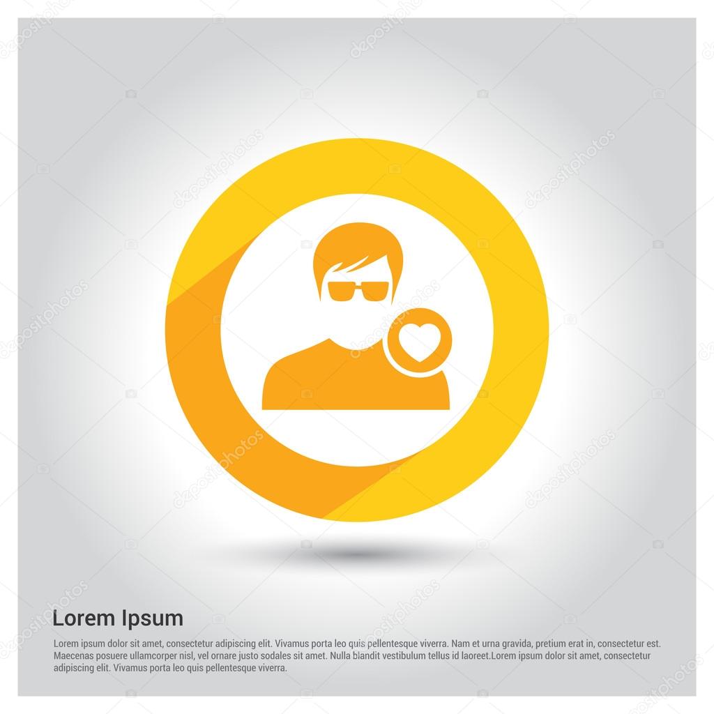 Favorite user icon, pictogram icon Stock Vector Image by ©ibrandify ...