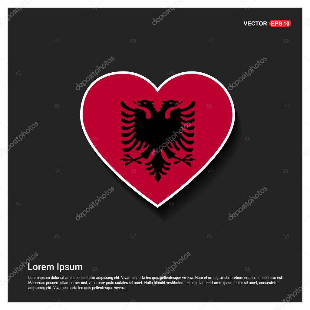 Albania flag in official colors Stock Vector by ©ibrandify 93709192