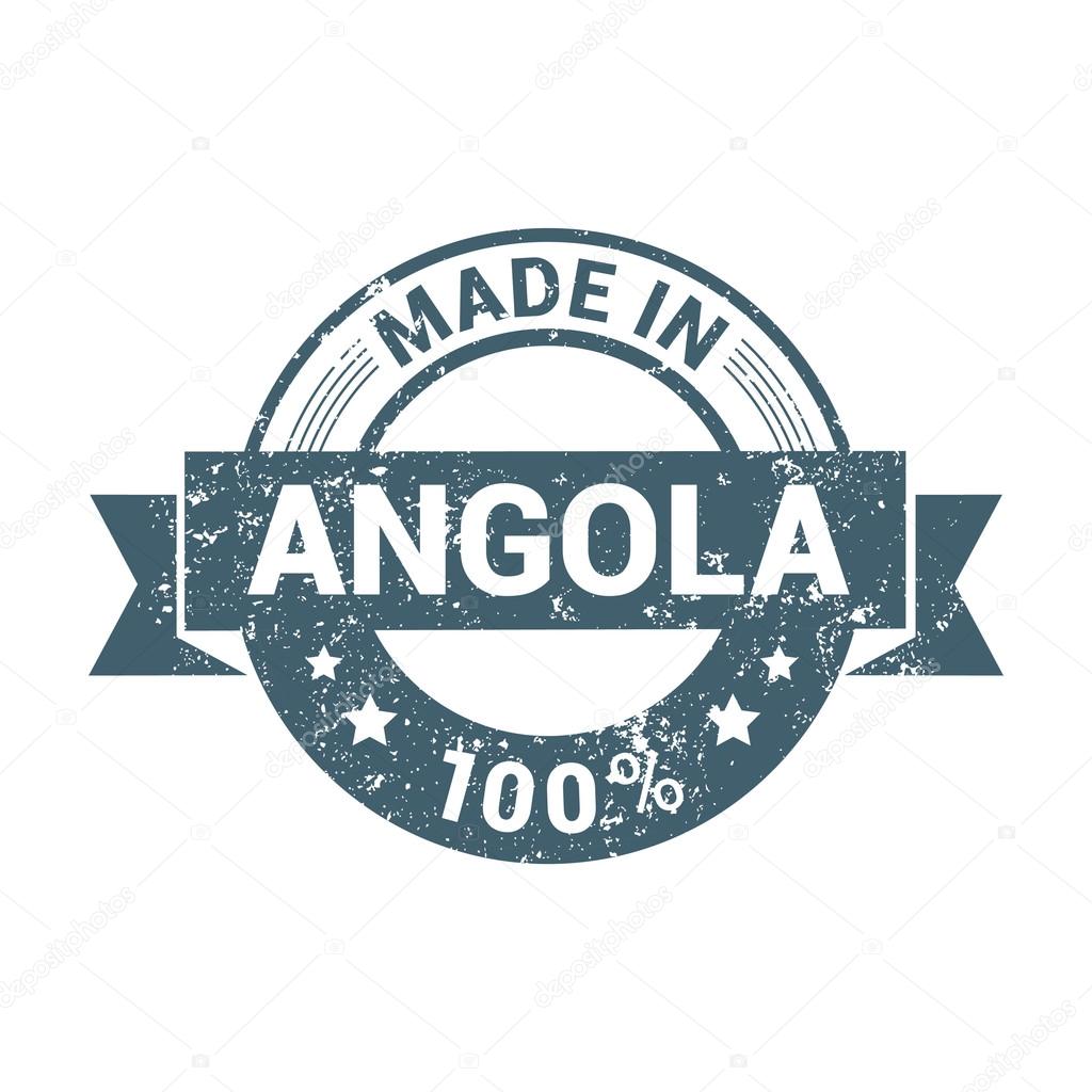 Made in Angola. Round rubber stamp design Stock Vector Image by ...