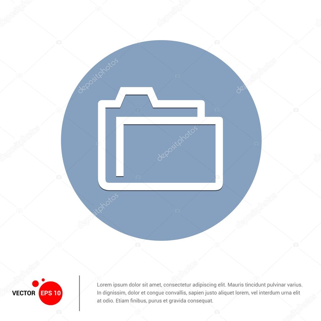 Document folder icon Stock Vector by ©ibrandify 93710458