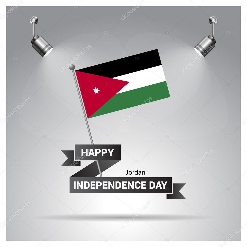 Jordan independence day poster — Stock Vector © ibrandify #93720234