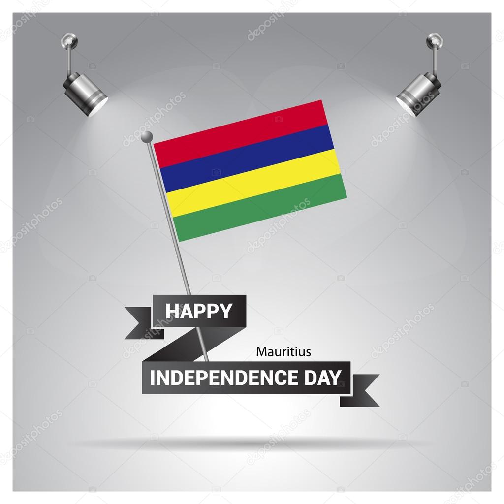 Mauritius Independence Day Poster — Stock Vector © Ibrandify 93722782