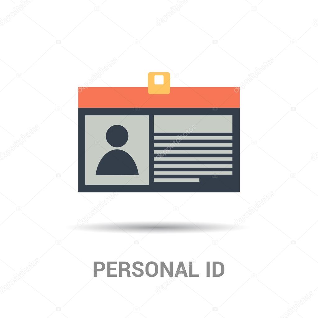 Personal id card icon — Stock Vector © ibrandify #93735358