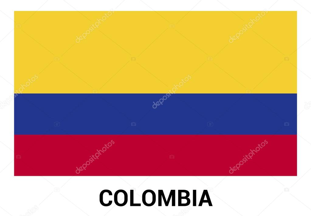 Colombia flag in official colors Stock Vector Image by ©ibrandify #93737292