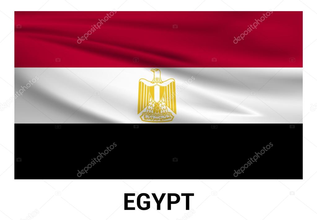Egypt flag in official colors — Stock Vector © ibrandify #93739028