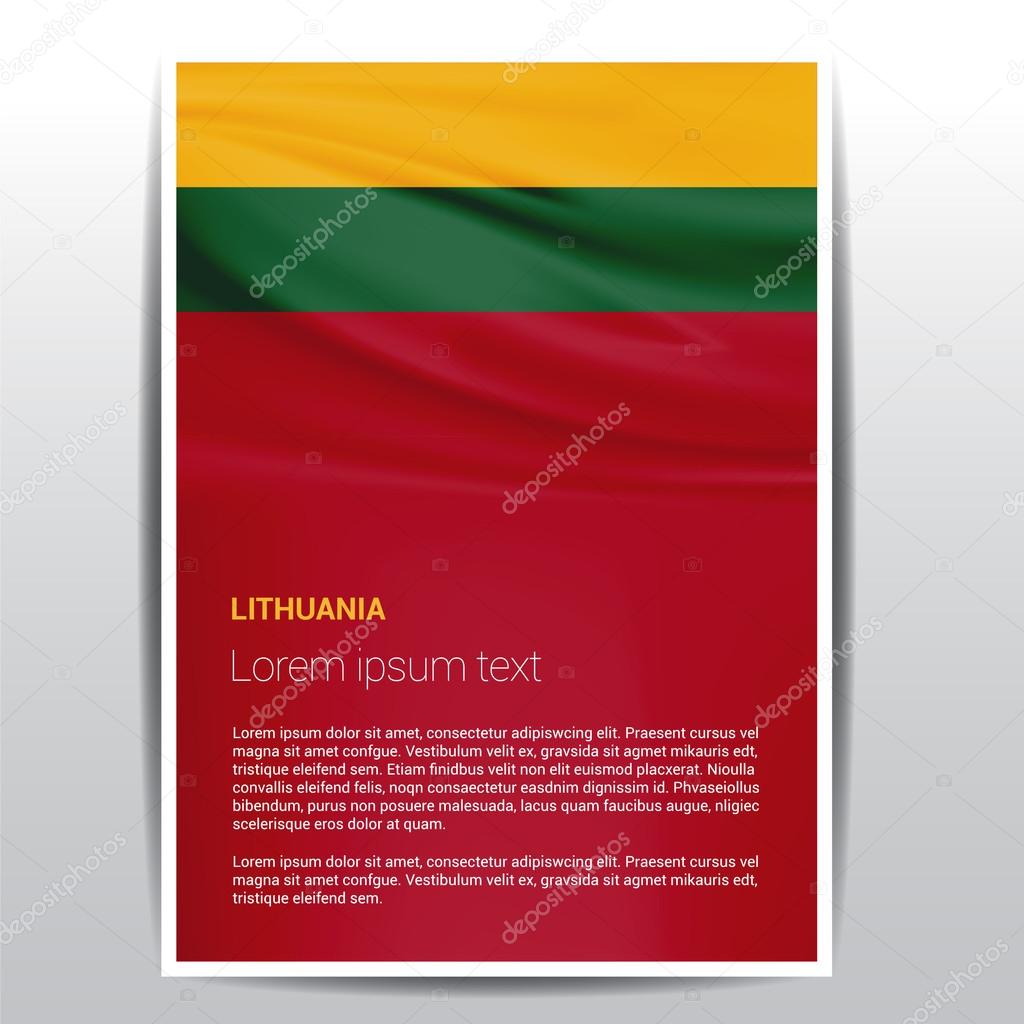 Lithuania flag Brochure Template Stock Vector by ©ibrandify 93739140