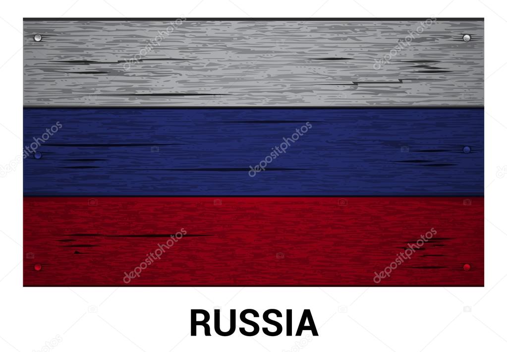Russia flag on wood texture background Stock Vector by ©ibrandify 93742164