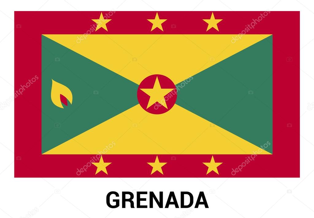 Grenada flag in official colors Stock Vector Image by ©ibrandify #93833126
