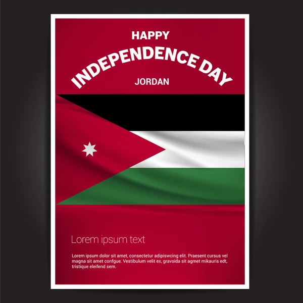 Jordan independence day poster — Stock Vector © ibrandify #93720234