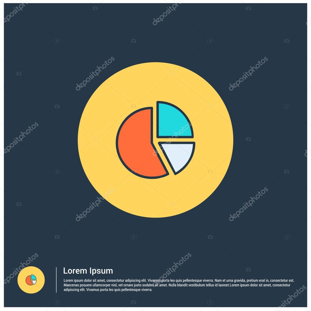 Pie chart graph icon Stock Vector by ©ibrandify 93841000