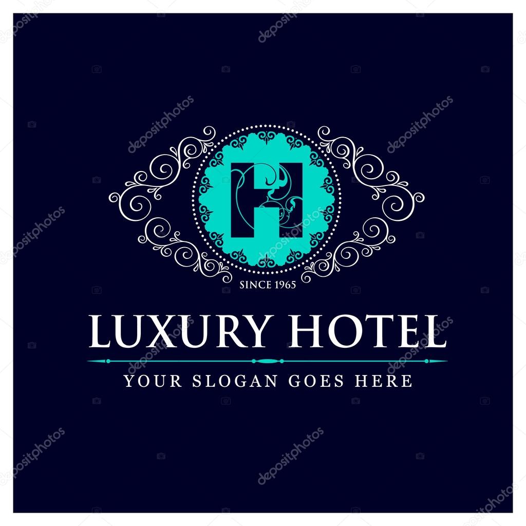 Logo hôtel de luxe - H Stock Vector by ©ibrandify 93841840
