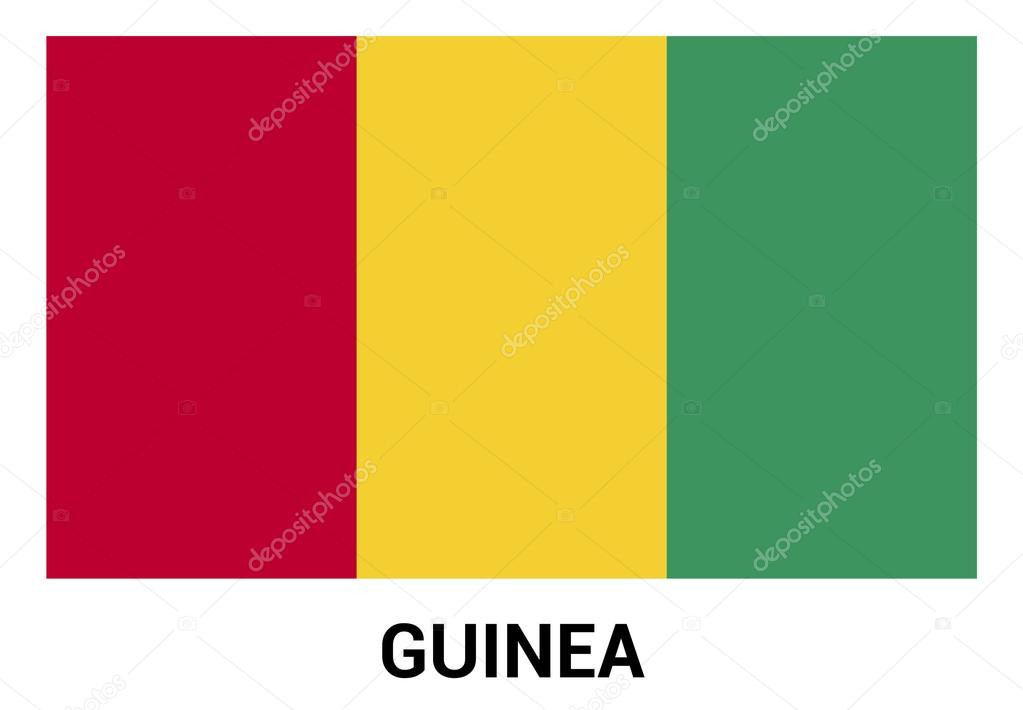 Guinea flag in official colors Stock Vector by ©ibrandify 93843590