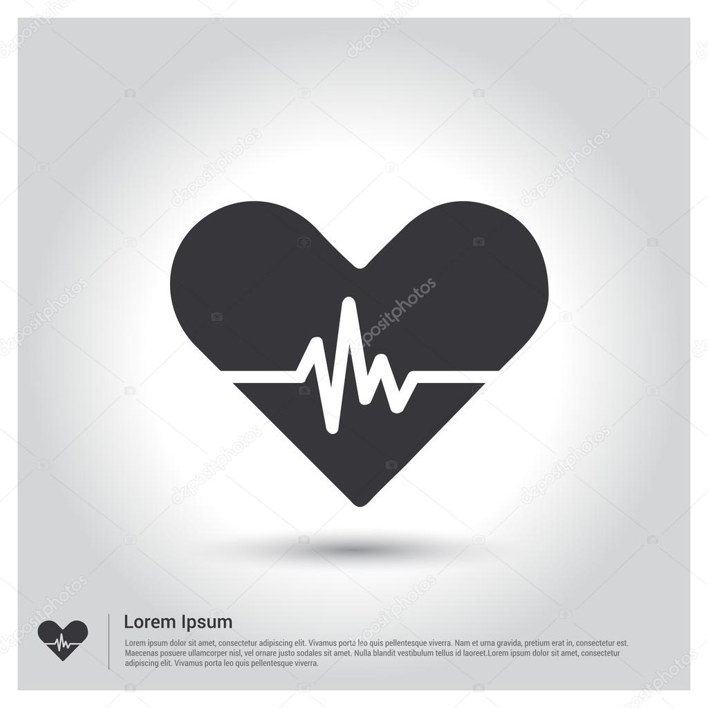 Heart ecg icon Stock Vector by ©ibrandify 93844862