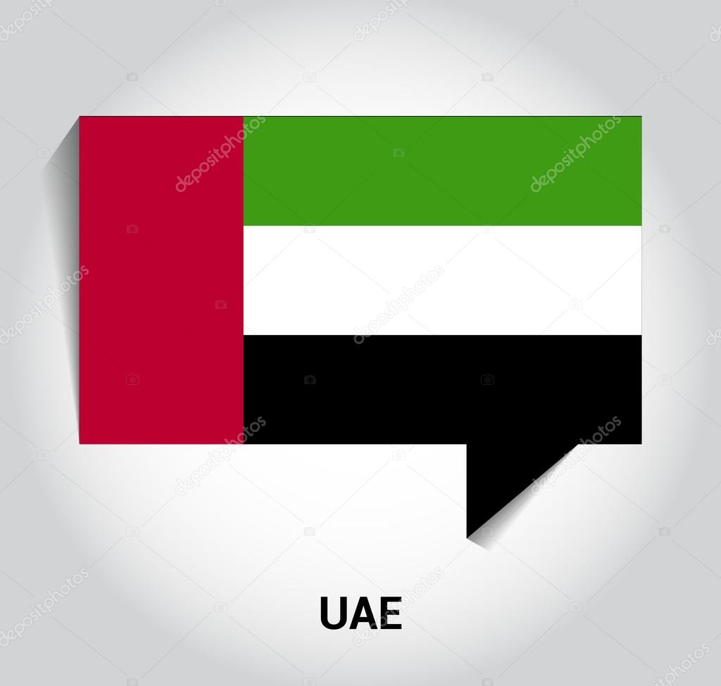 Three dimensional 3d UAE flag Stock Vector Image by ©ibrandify #93965396
