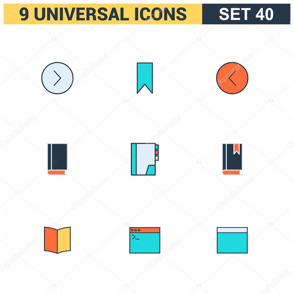 Universal Icon set. Stock Vector Image by ©ibrandify #93965750