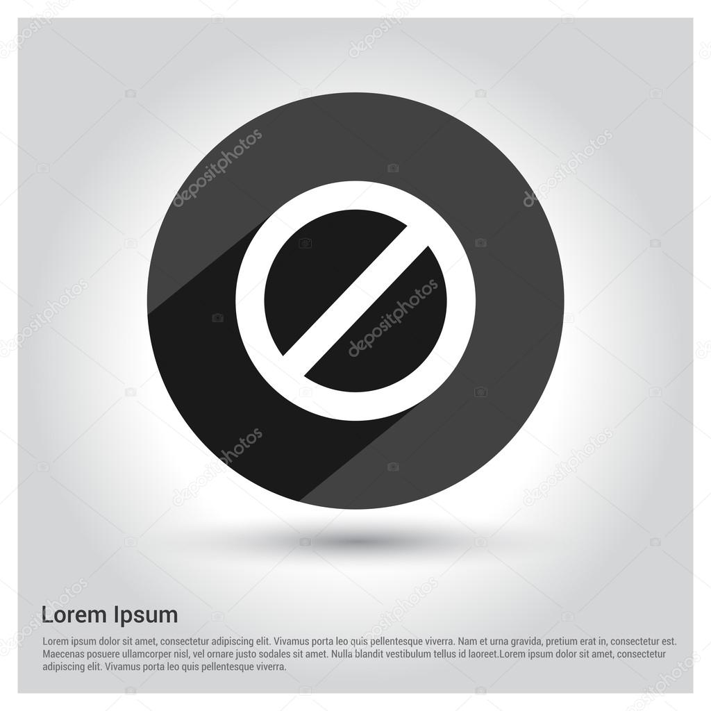 Prohibition sign icon Stock Vector Image by ©ibrandify #93972236