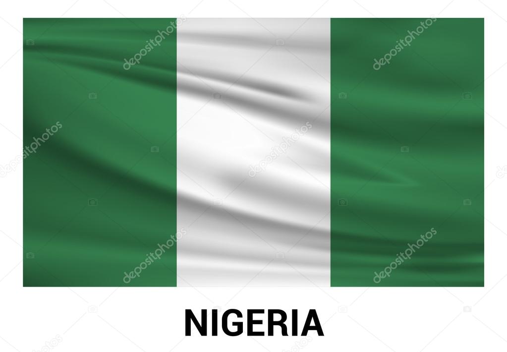 Bandera de Nigeria en colores oficiales vector, gráfico vectorial ...