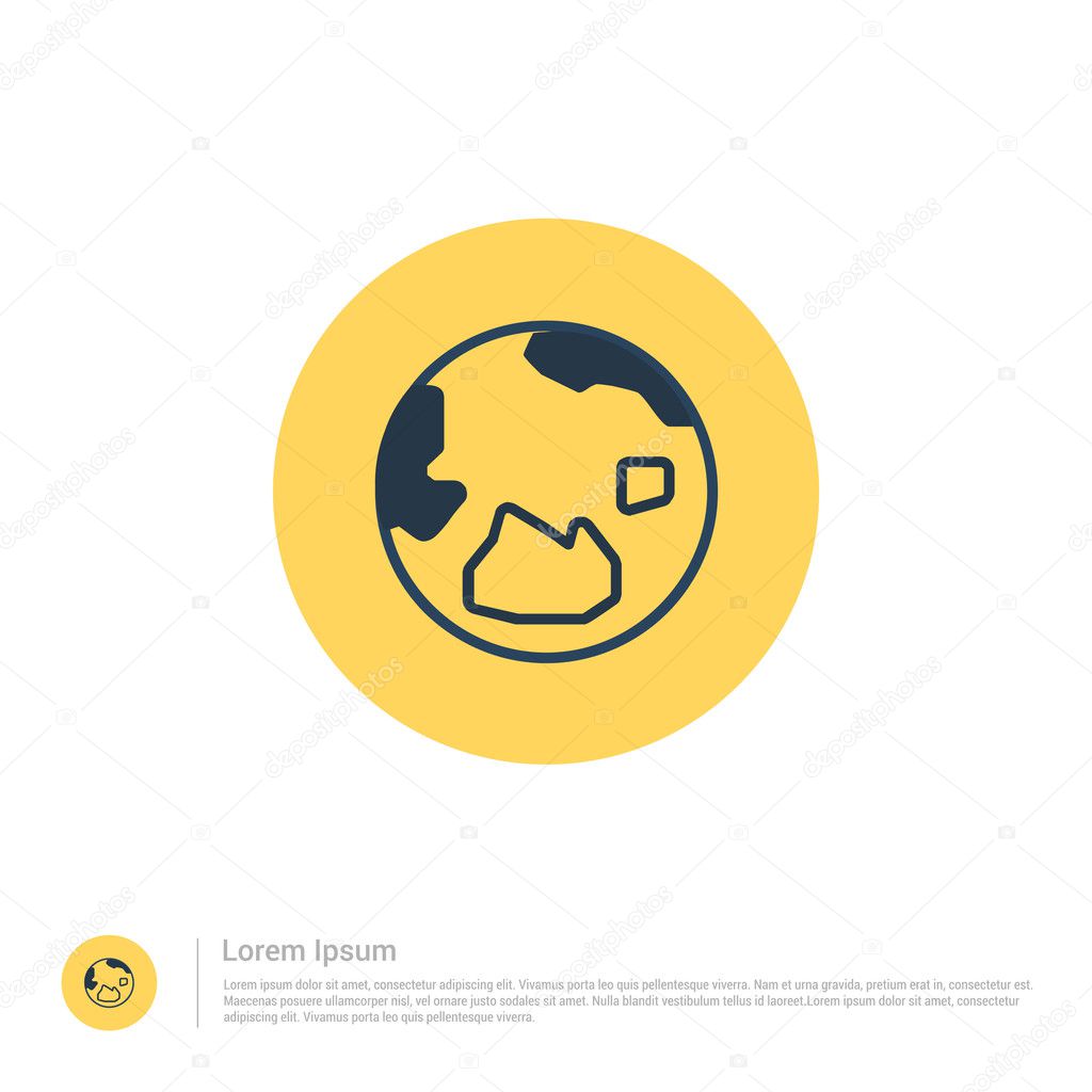 Mundo icono globo Vector de stock #93975882 de ©ibrandify