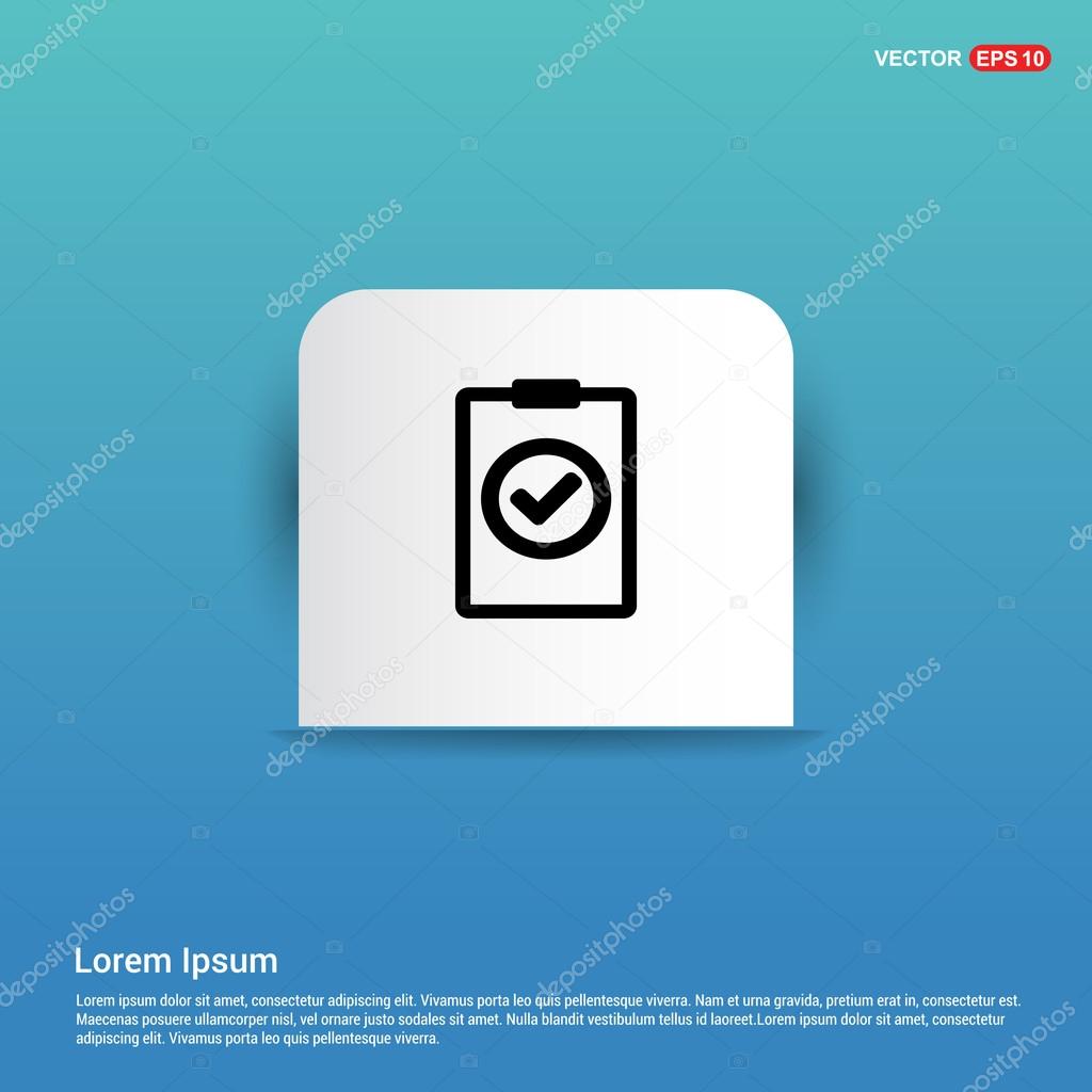 Ok Tick Checklist Icono Vector de stock #93978064 de ©ibrandify