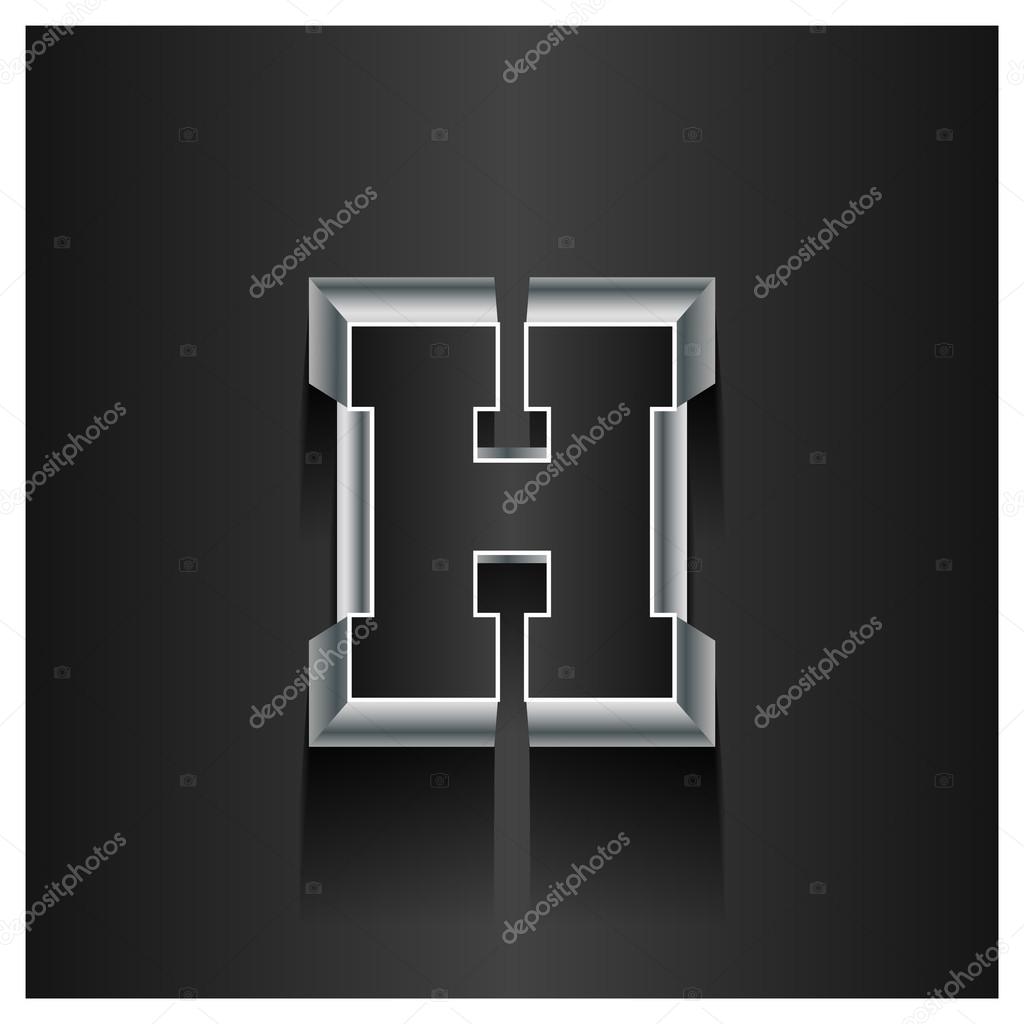 3d Letter H