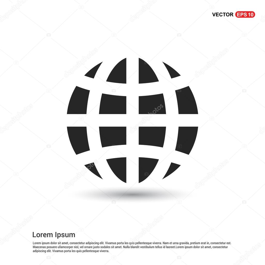 Mundo icono globo Vector de stock #95895508 de ©ibrandify