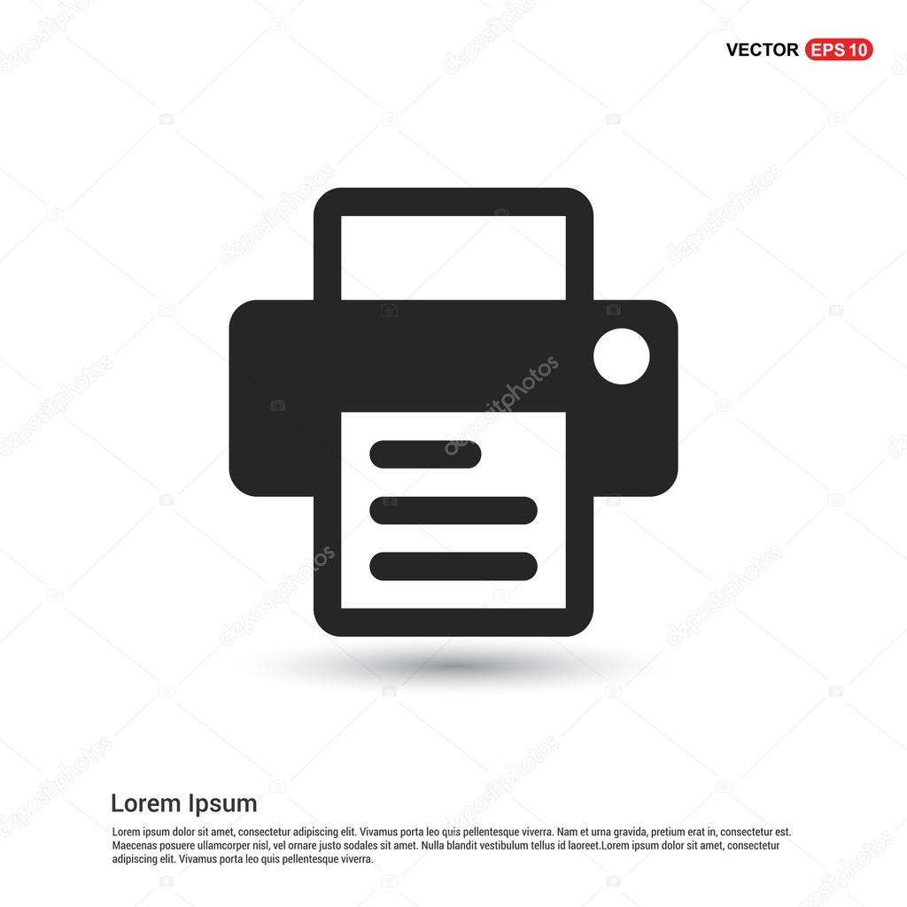 Printer icon, pictogram Stock Vector Image by ©ibrandify #95897980
