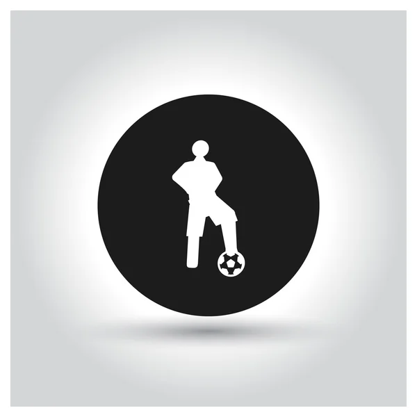 Soccer player with ball icon Stock Vector by ©ibrandify 95902748