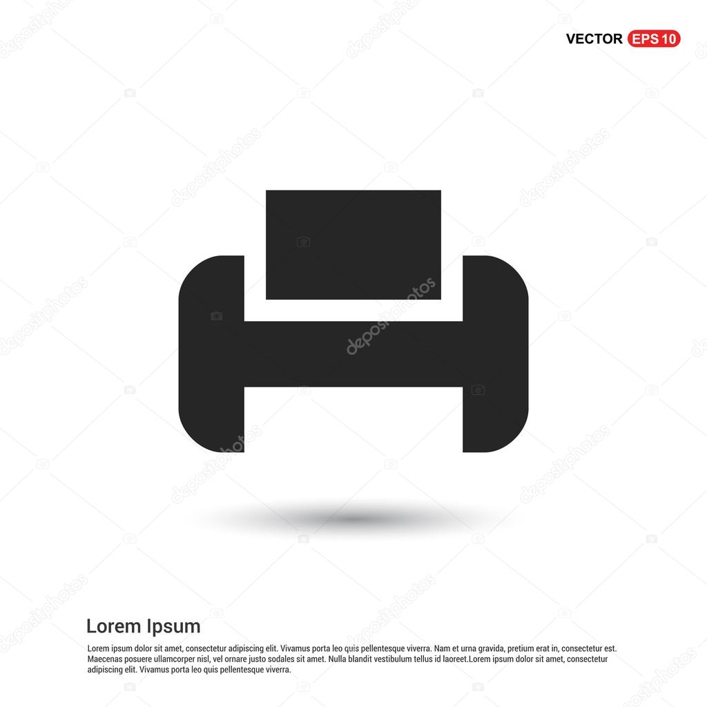 Printer icon, pictogram Stock Vector Image by ©ibrandify #95910104