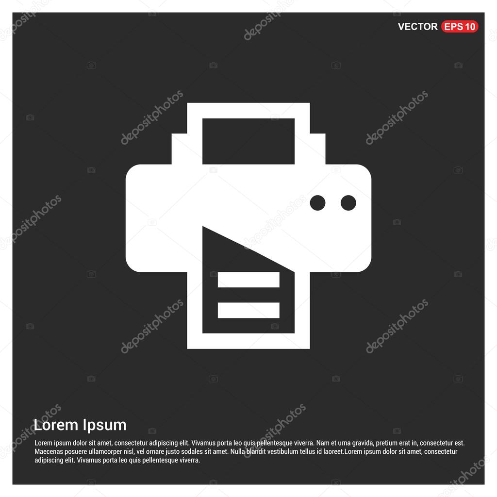 Printer icon, pictogram Stock Vector Image by ©ibrandify #95911442