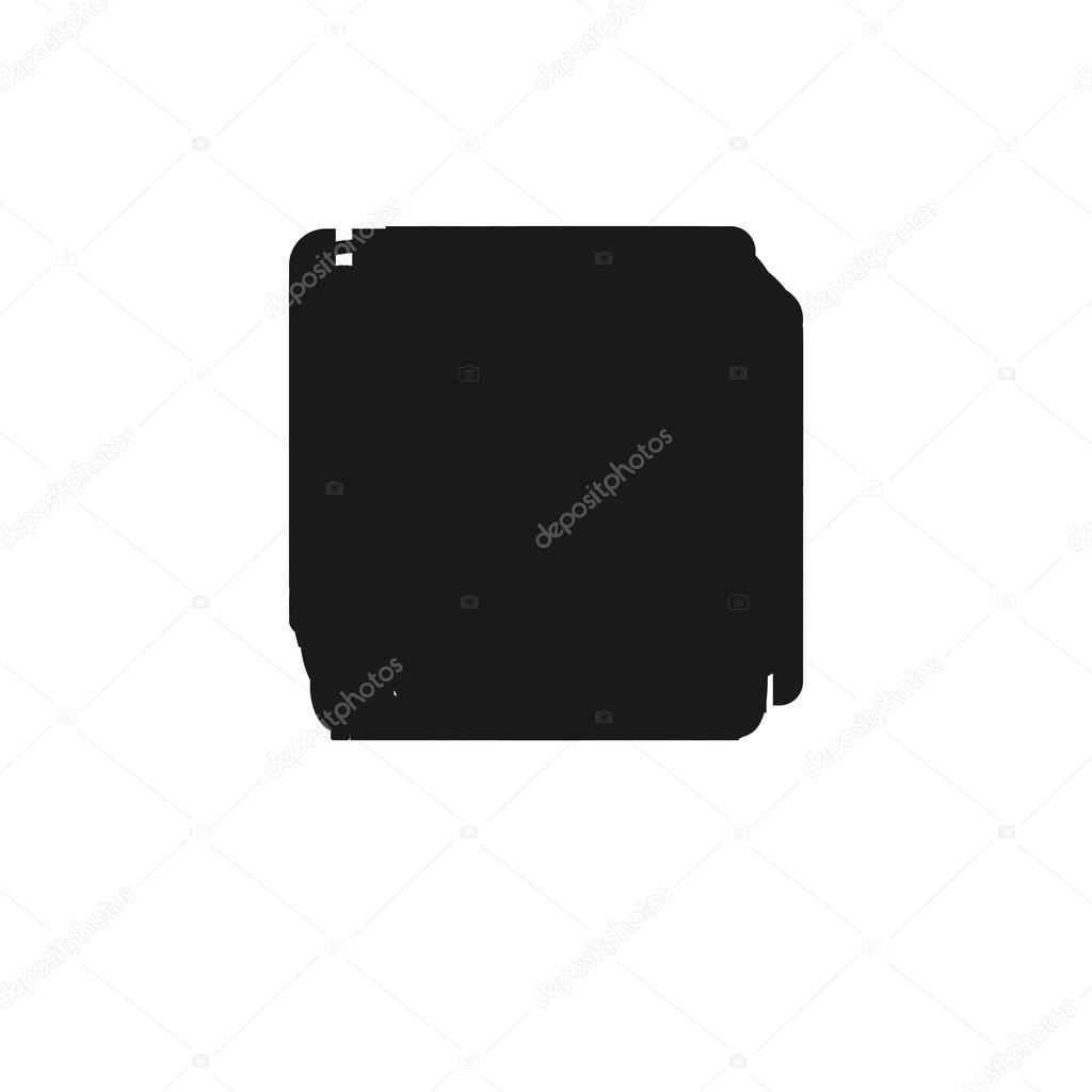 Simple black square Stock Vector by ©ibrandify 96044506