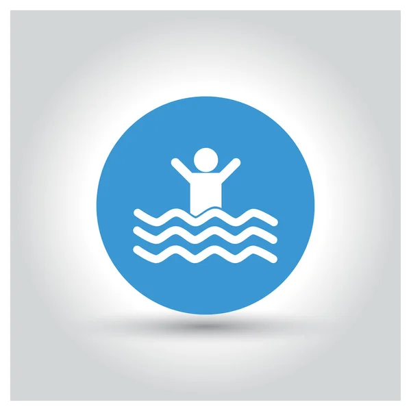 Children swimming pool icon — Stock Vector © ibrandify #96054212