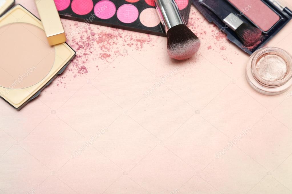 Set of various makeup products in pink tone Stock Photo by ©tafiphoto ...
